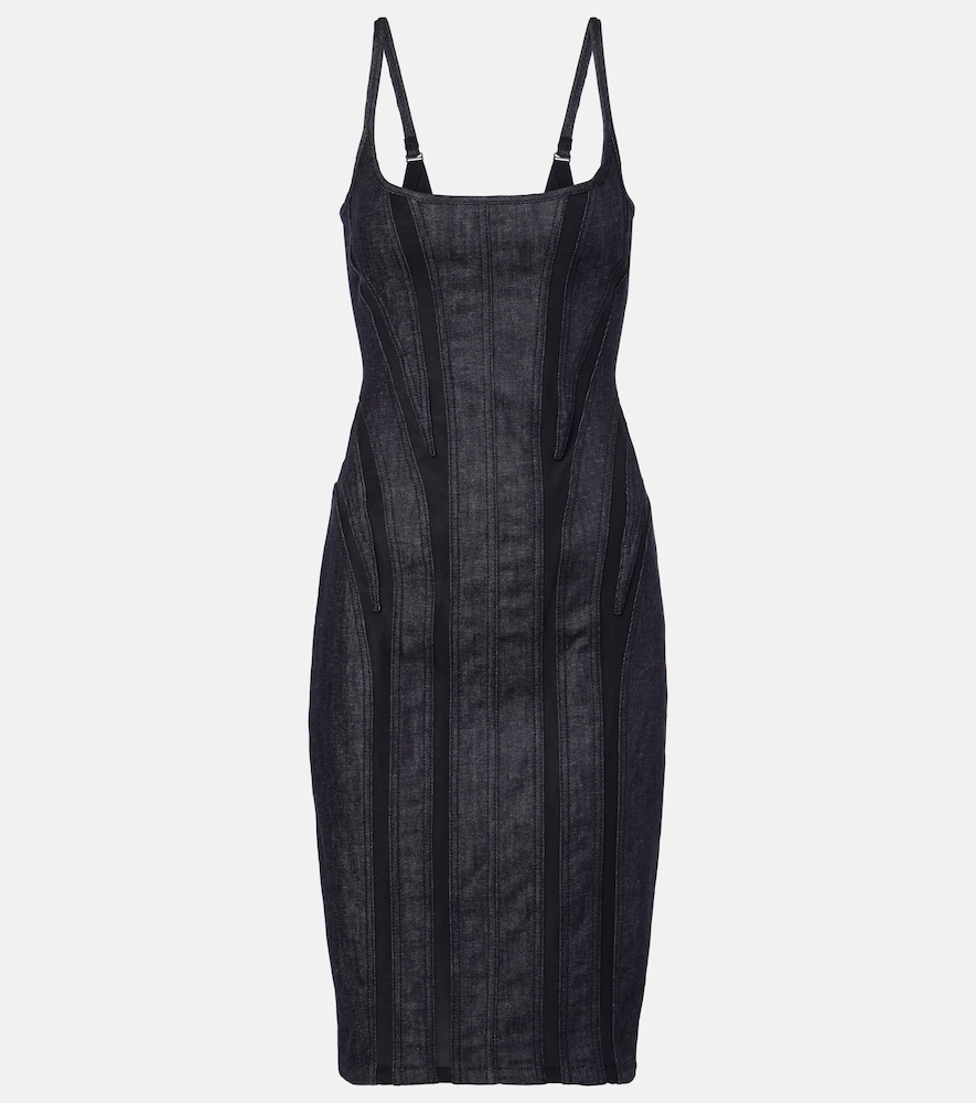 MITILIANE COUTURE MITILIANE COUTURE Denim-Insert Corset Top