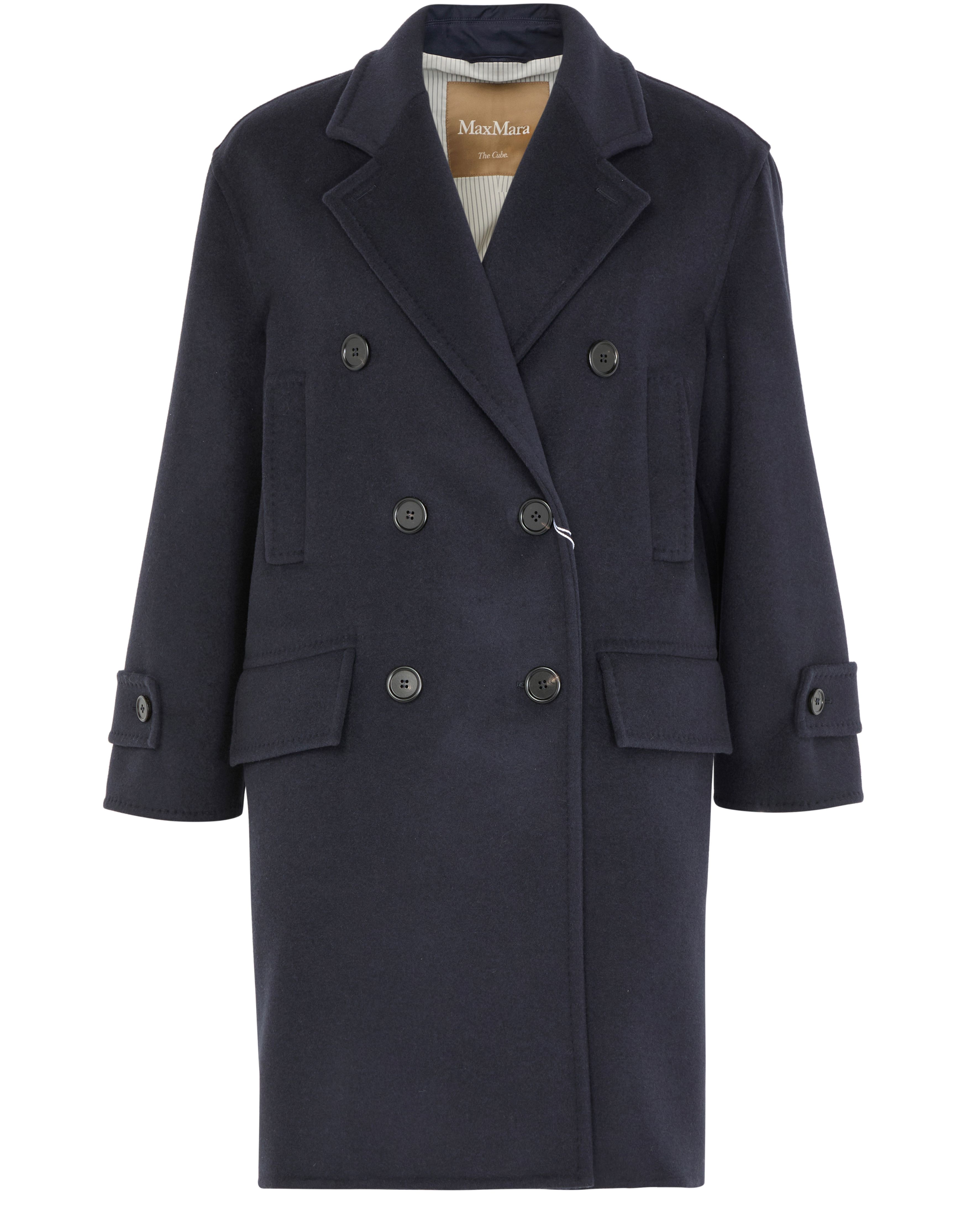 Max Mara Nogara Wool Cashmere Coat - Blue | Editorialist