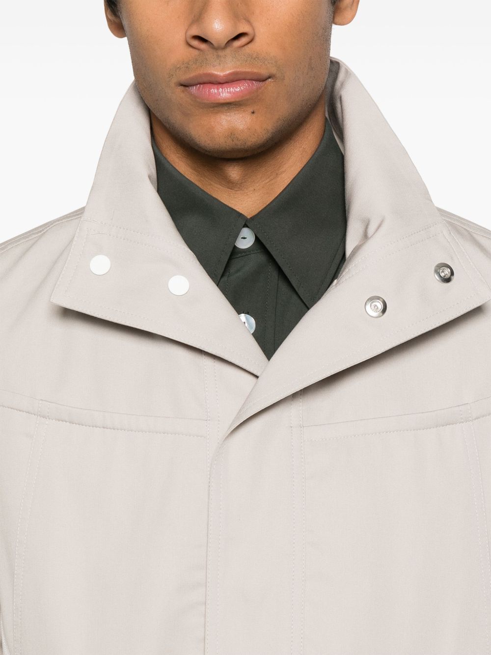 Kiko Kostadinov Zafar Cropped Jacket - Neutrals | Editorialist