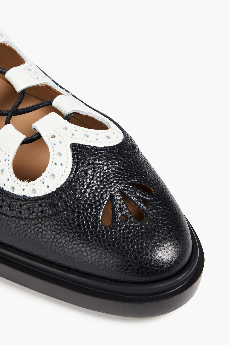 Thom Browne Ghillie Lace-Up Brogues In Black - 55% Off | Editorialist
