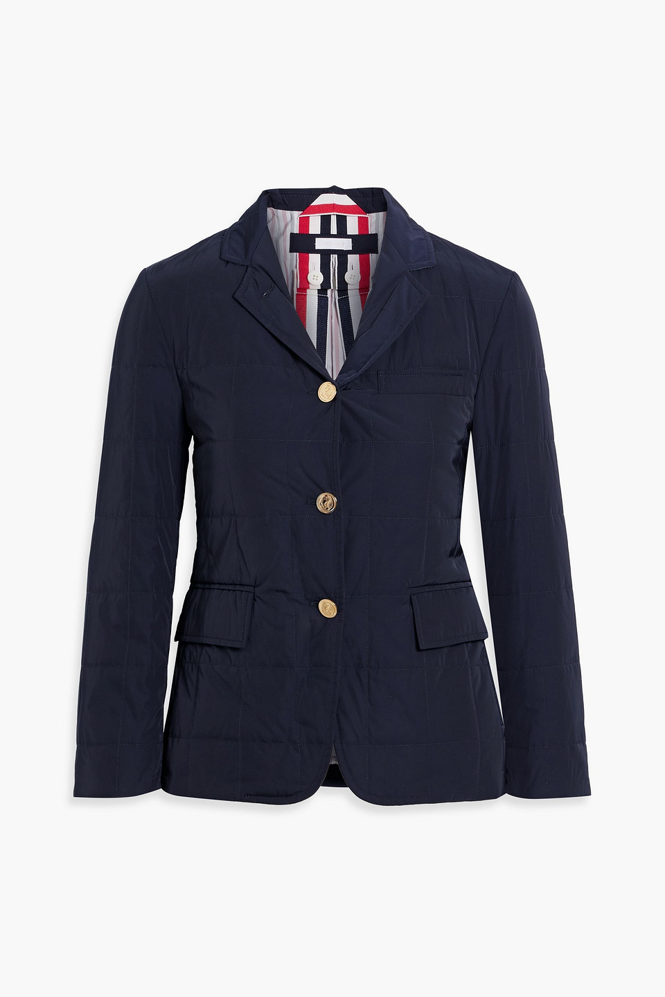 Thom Browne Single-Breasted Collarless Jacket - Black - 38
