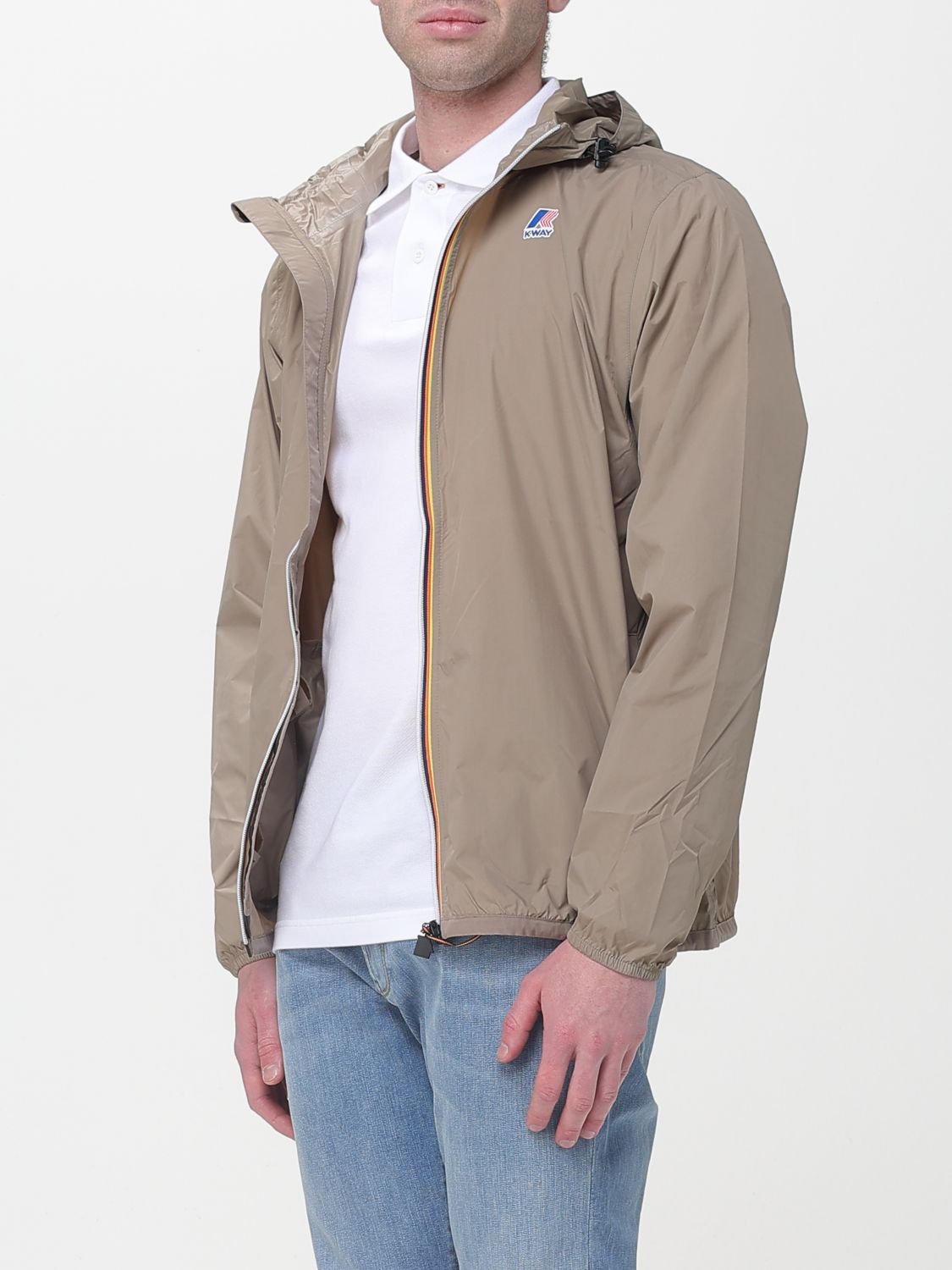 K-WAY K-Way Jacket with Logo Detail