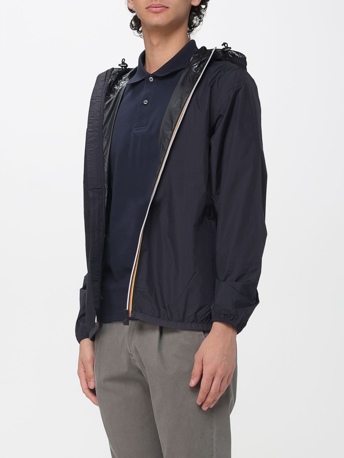 K-WAY K-Way Jacket with Logo Detail