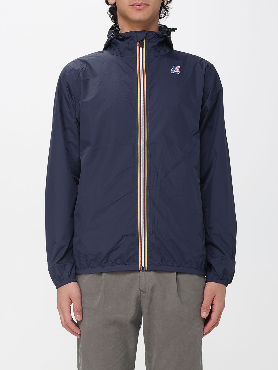 K-WAY K-Way Jacket with Logo Detail