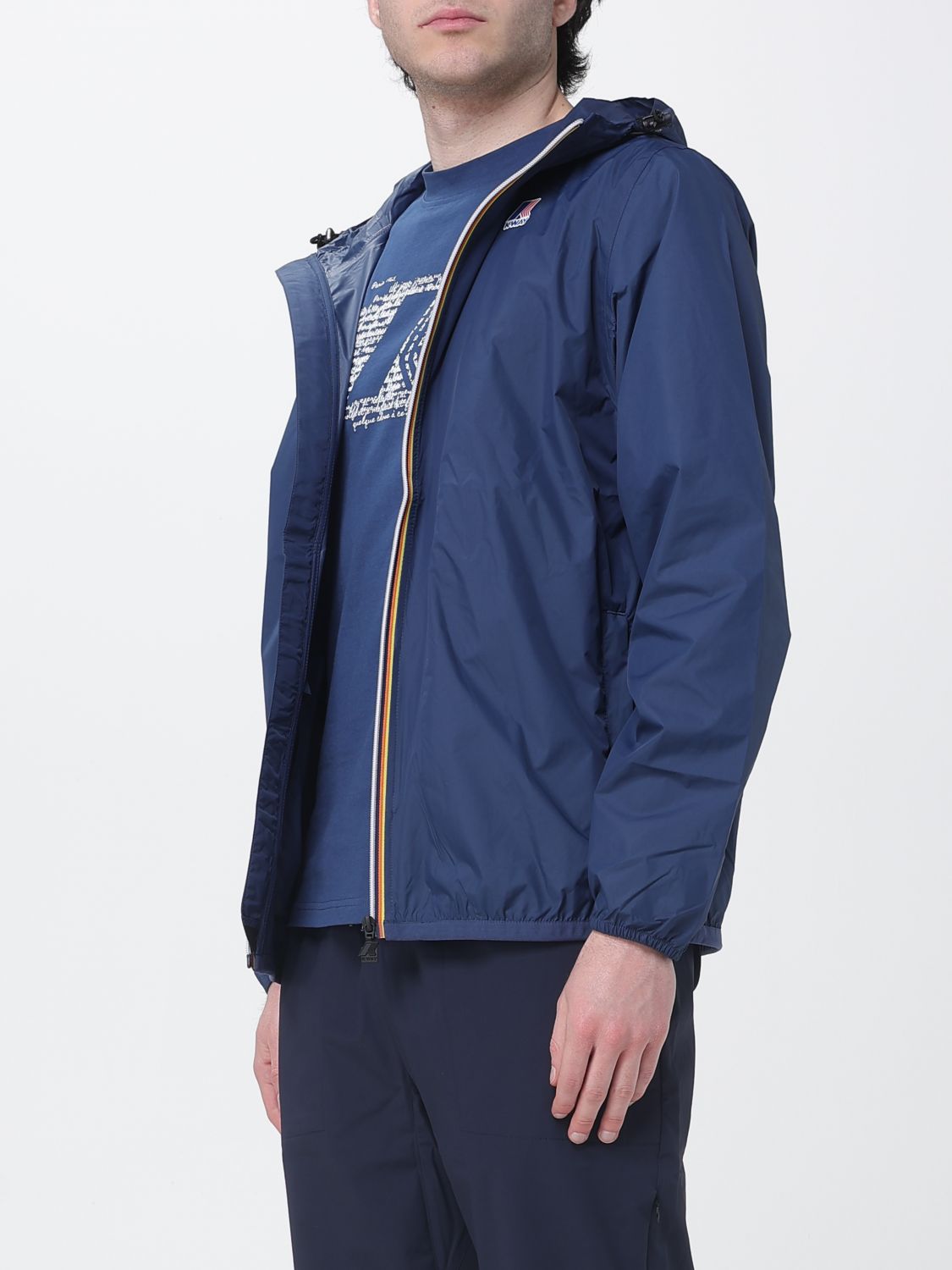 K-WAY K-Way Jacket with Logo Detail