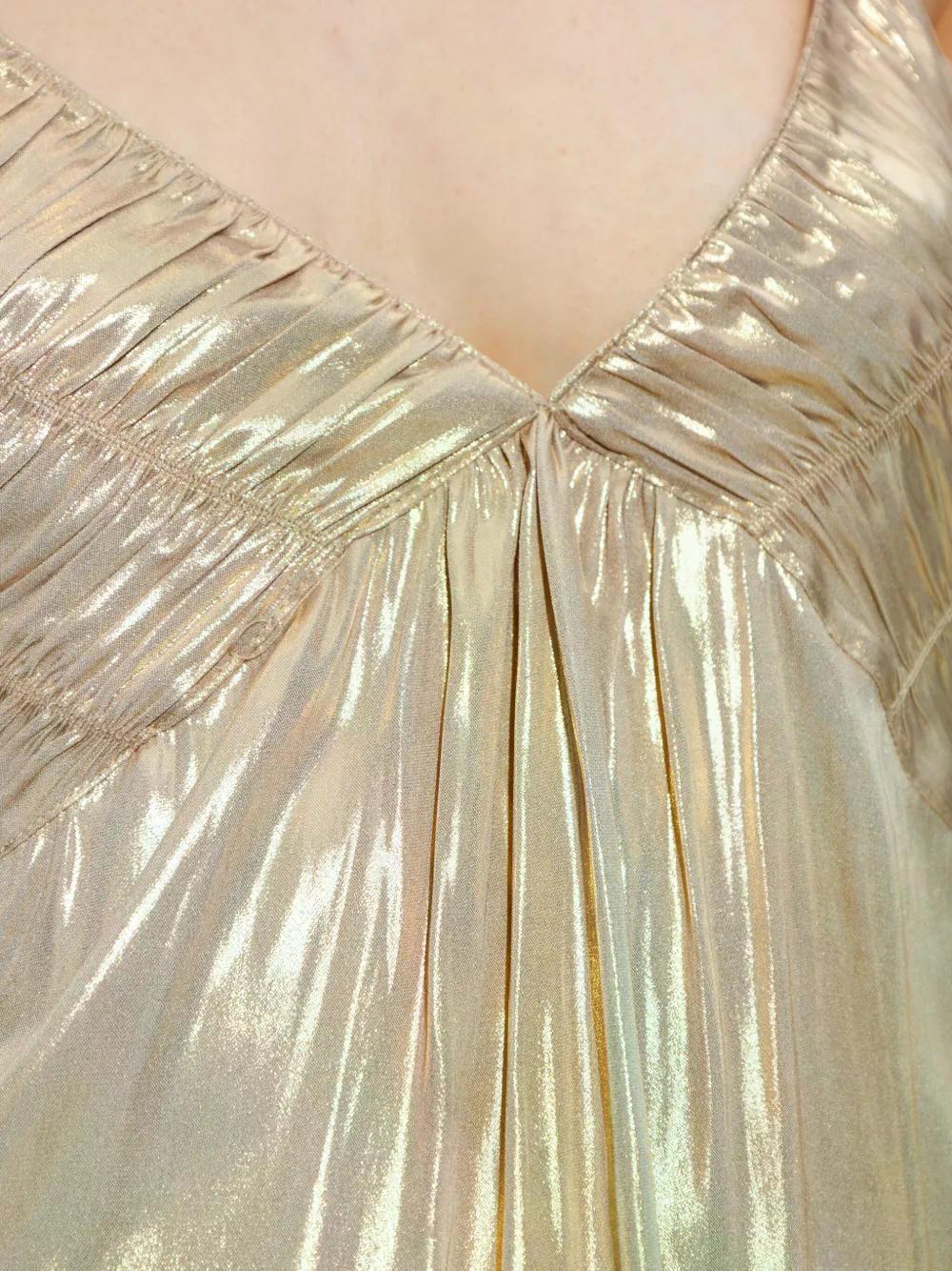 zadig and voltaire gold mini dress Zadig & Voltaire Rename Mini Dress