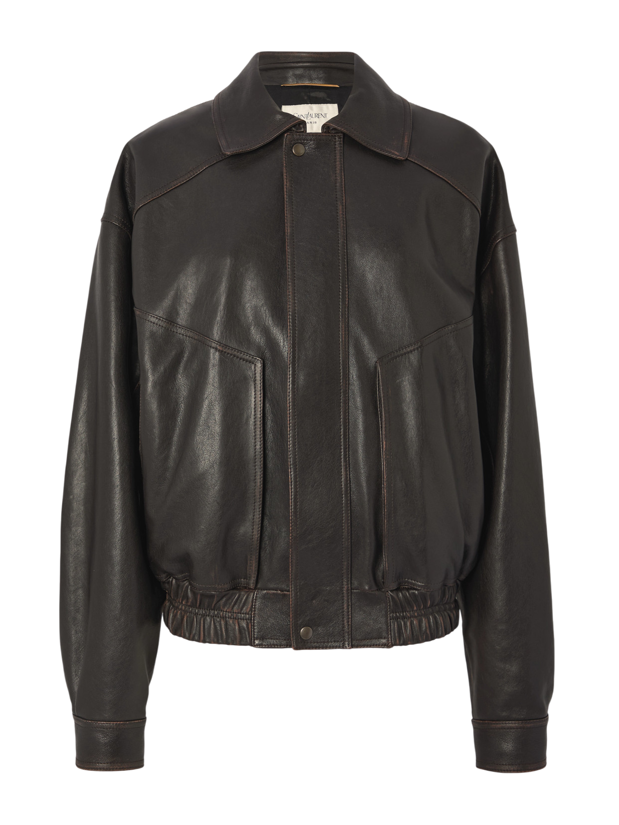 SAINT LAURENT SAINT LAURENT Aviator Leather Jacket