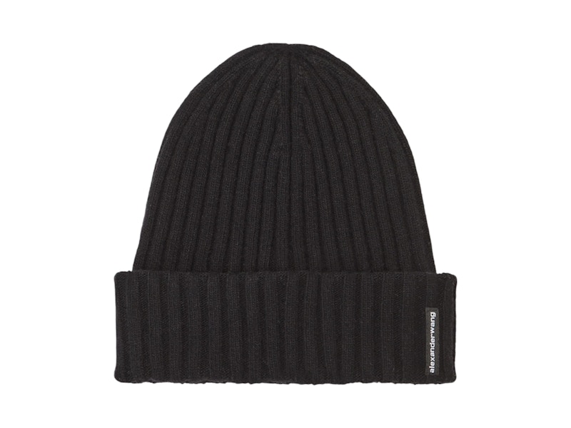 Alexander Wang Logo-Tag Beanie - Black - 28% Off | Editorialist