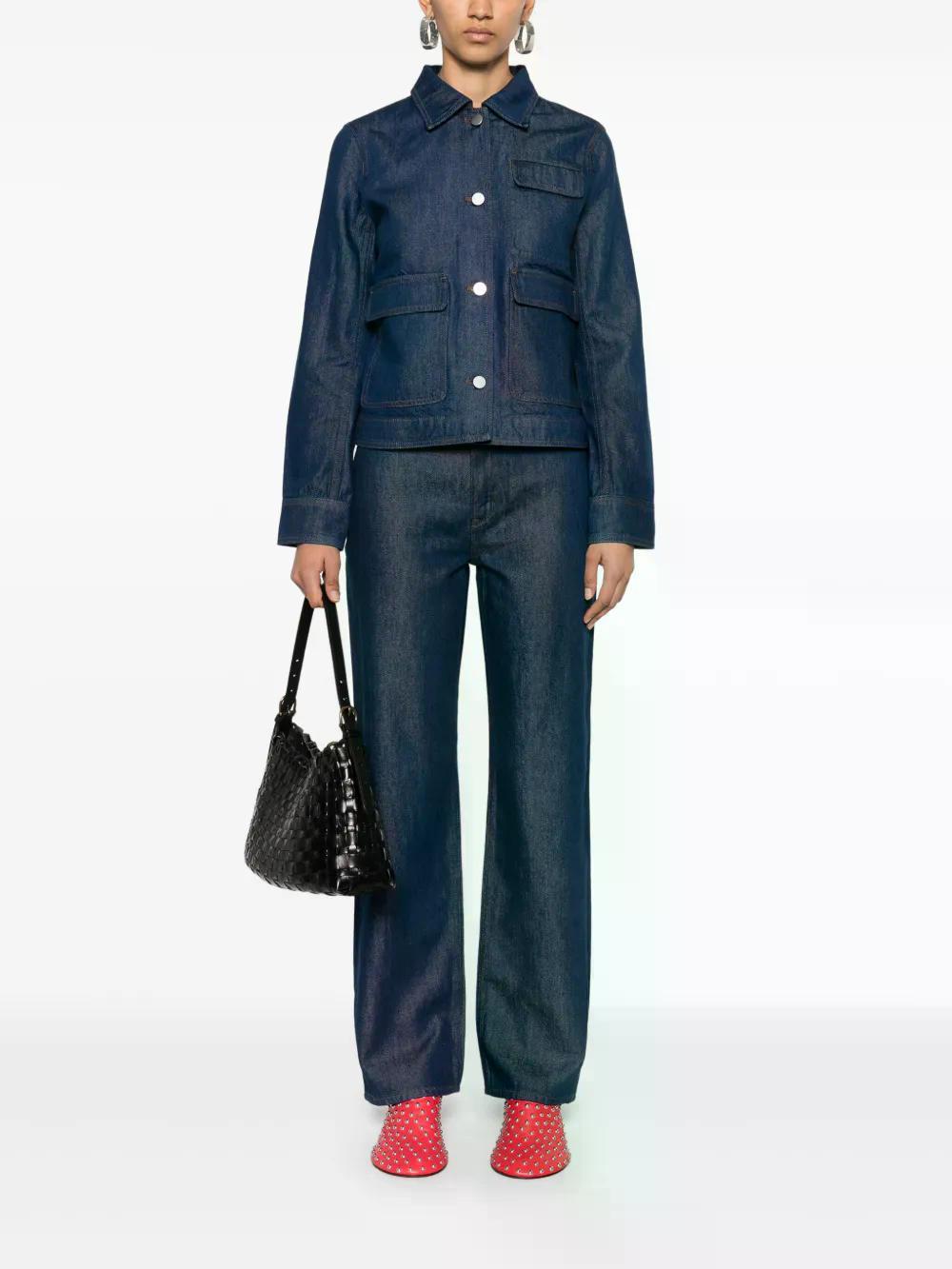 THEORY Theory High-Waist Straight-Leg Jeans