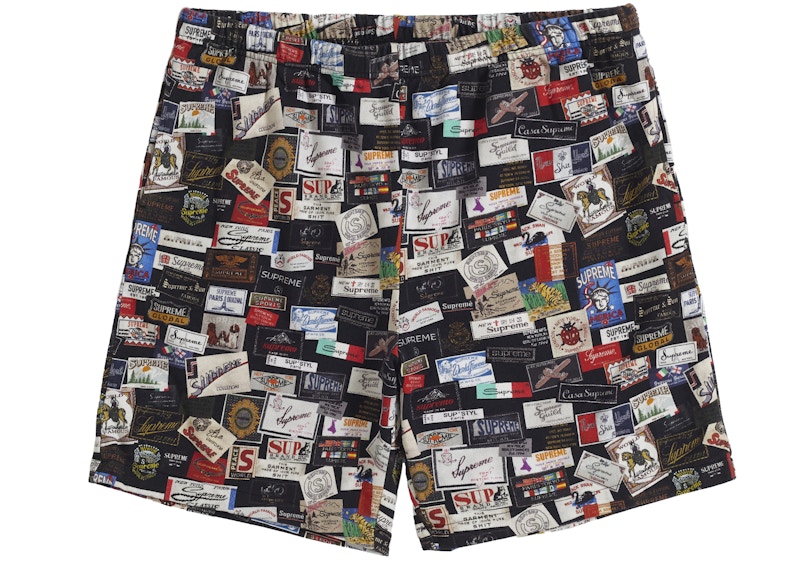 Supreme Labels Pique Short - Black | Editorialist