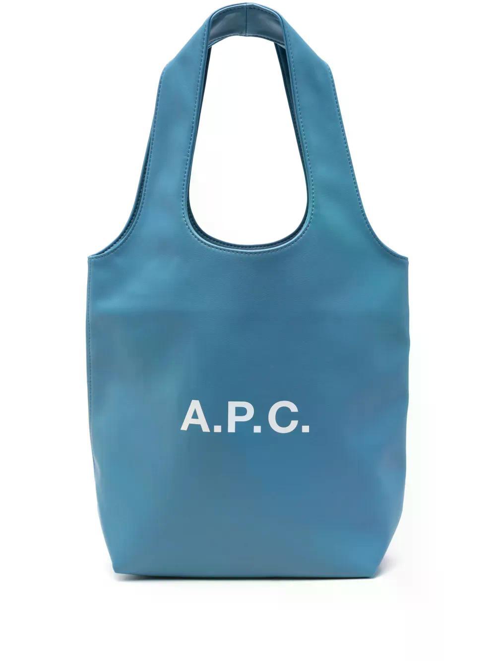 A.P.C. Lou Blondie Shopper Bag In Blue - 33% Off | Editorialist