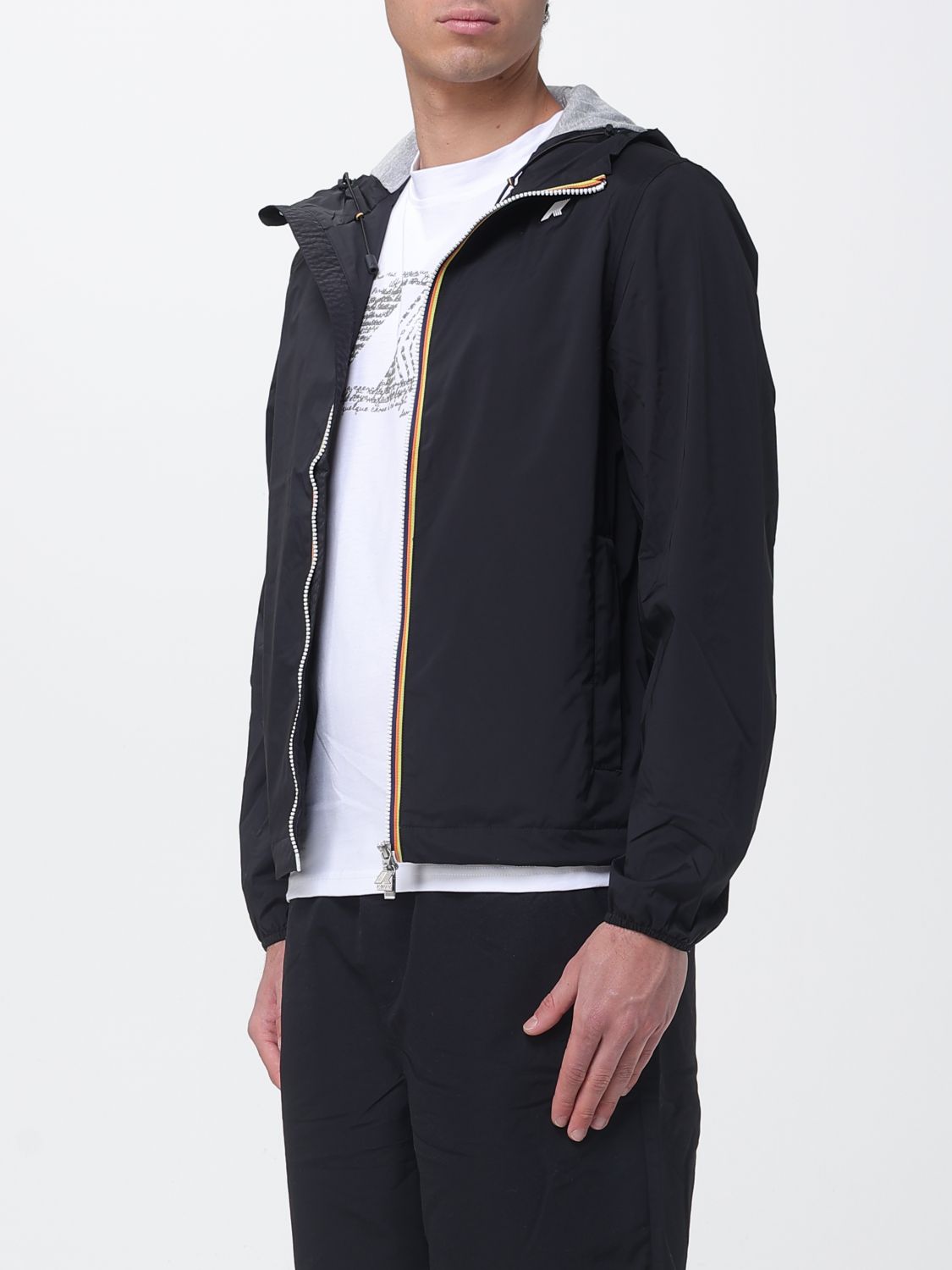 K-WAY K-Way Zip-Up Hooded Jacket