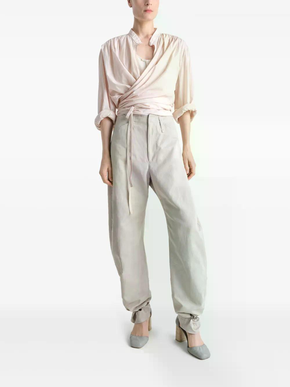 LEMAIRE LEMAIRE Fluid Tapered Trousers with Back Pockets