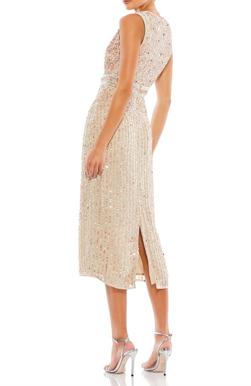 Mac Duggal Beaded Mini Sheath Dress - Copper | Editorialist
