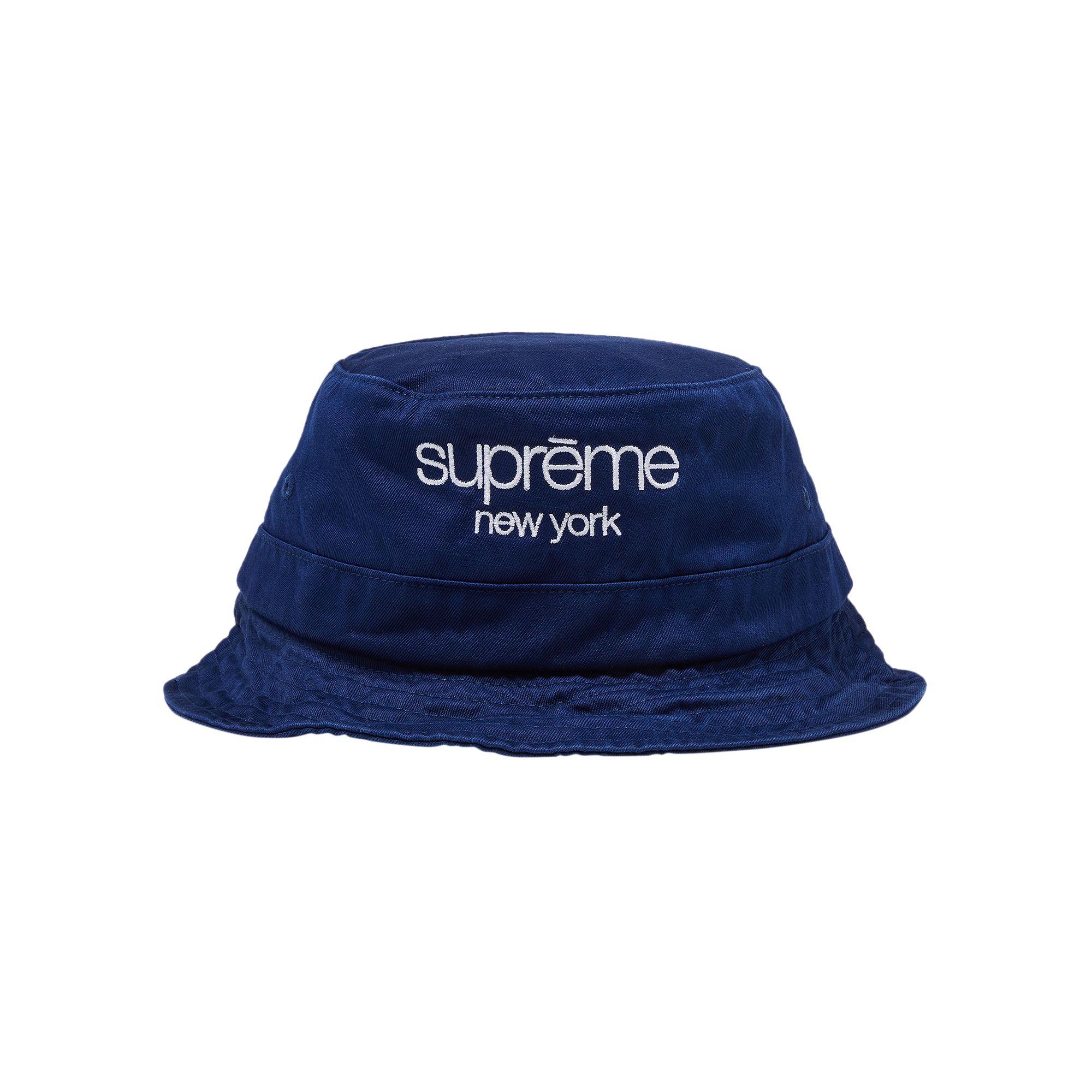 Supreme Chino Twill Bucket Hat - Blue | Editorialist