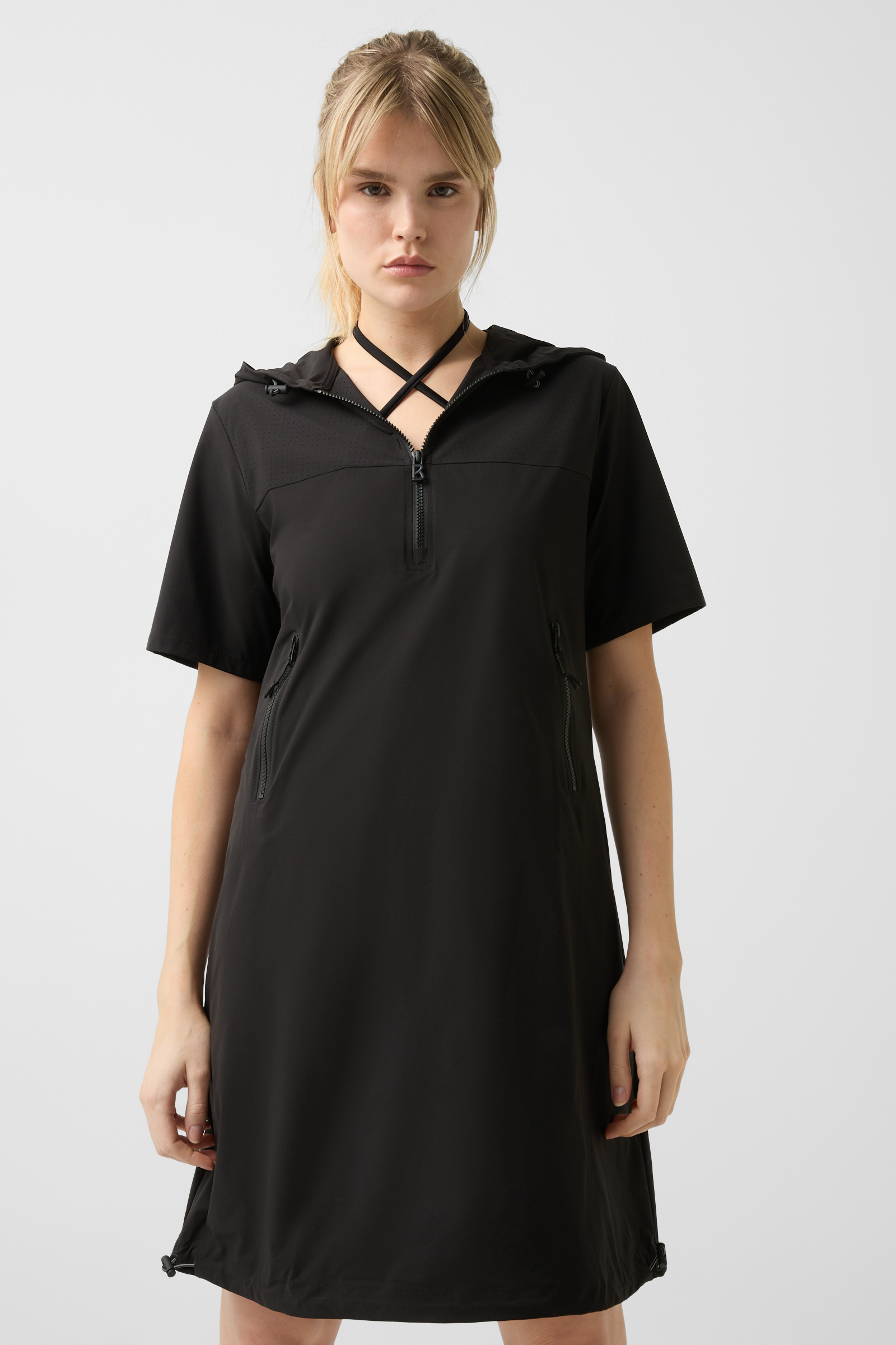 Bogner Valerie Hoodie Dress In Black 40% Off Editorialist