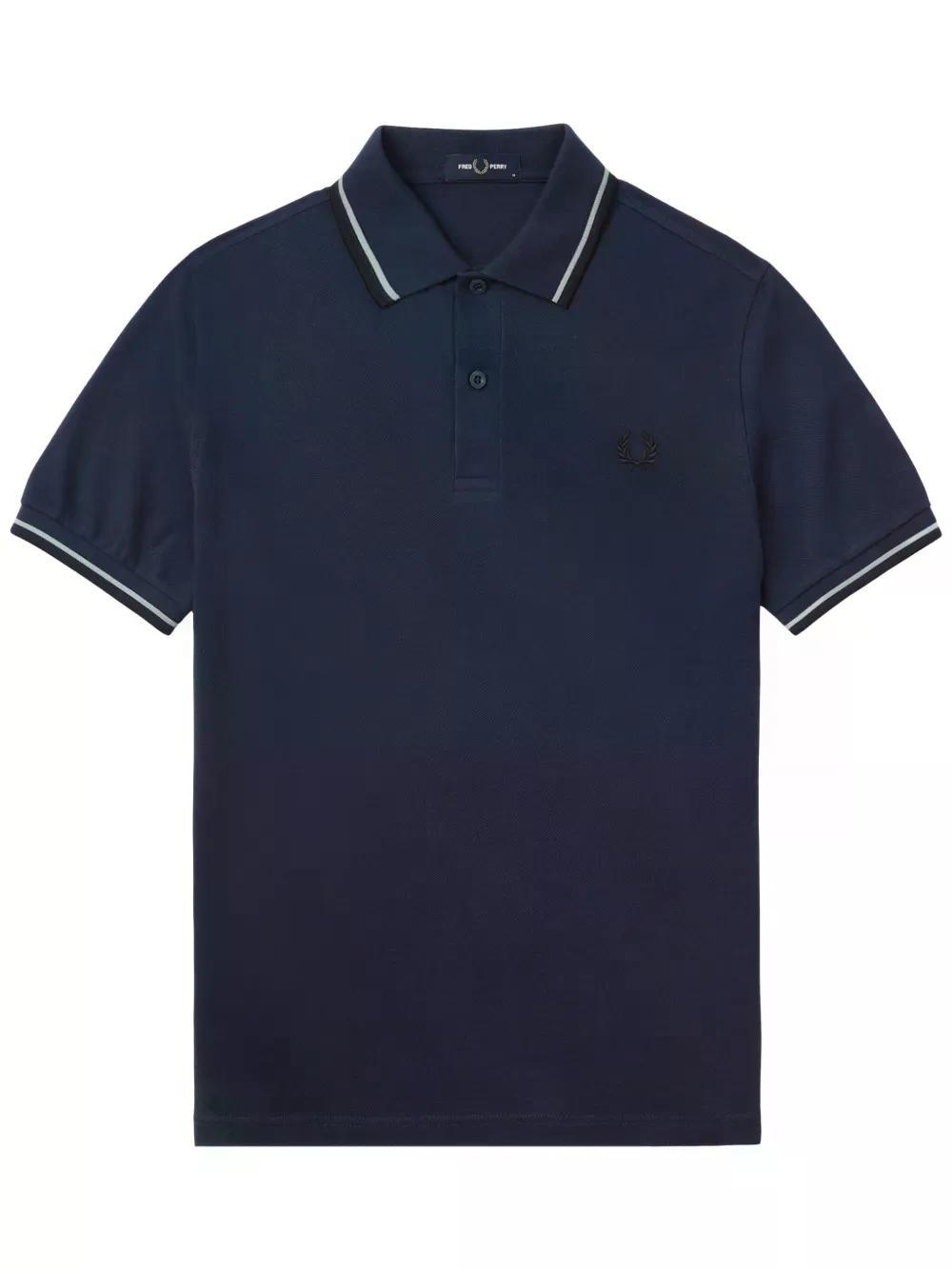Fred Perry The Twin Tipped Polo Shirt - Blue | Editorialist