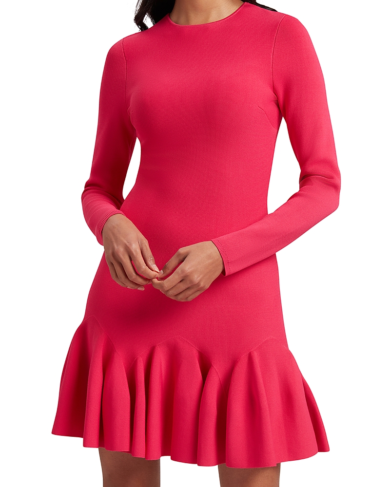 ted baker red long sleeve dress Ted Baker Women's Loiss Long Sleeve Mini Dress - Pink - Size 3 / US 8