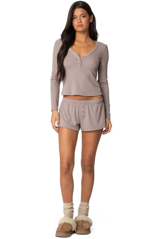 EDIKTED EDIKTED Keely Pointelle Pull-On Shorts