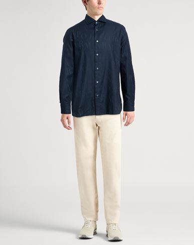 EMPORIO ARMANI man shirt ivory size s cotton