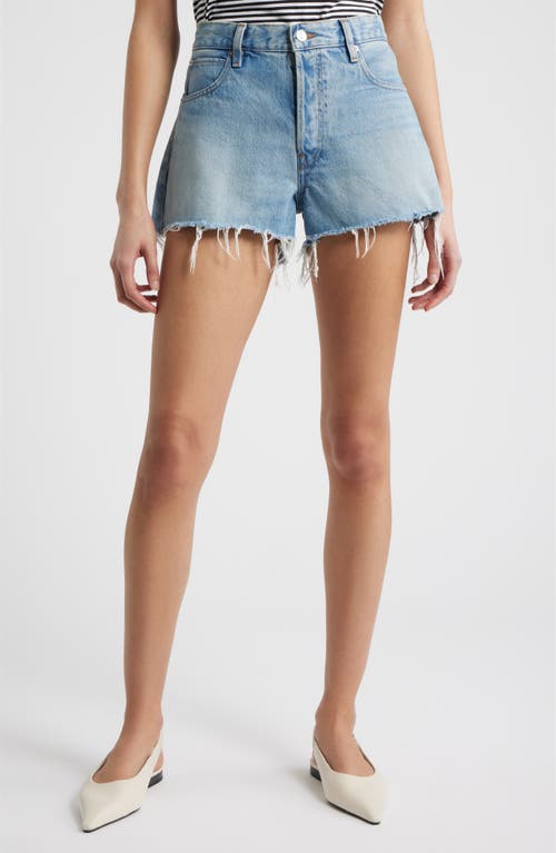 FRAME FRAME The Hang Frayed Hem Denim Shorts