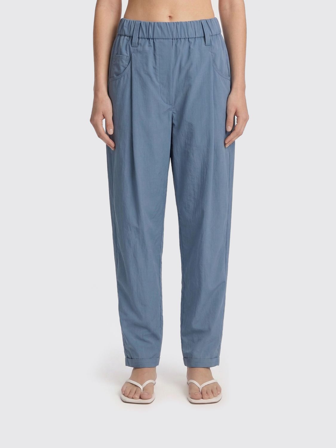 BRUNELLO CUCINELLI Brunello Cucinelli Dunacoloured Cotton Trousers
