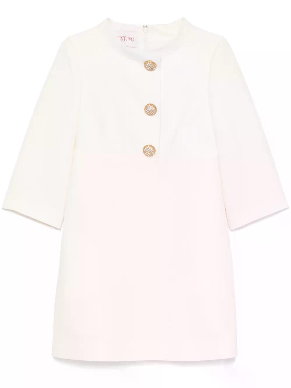 VALENTINO Crepe Couture Short Dress