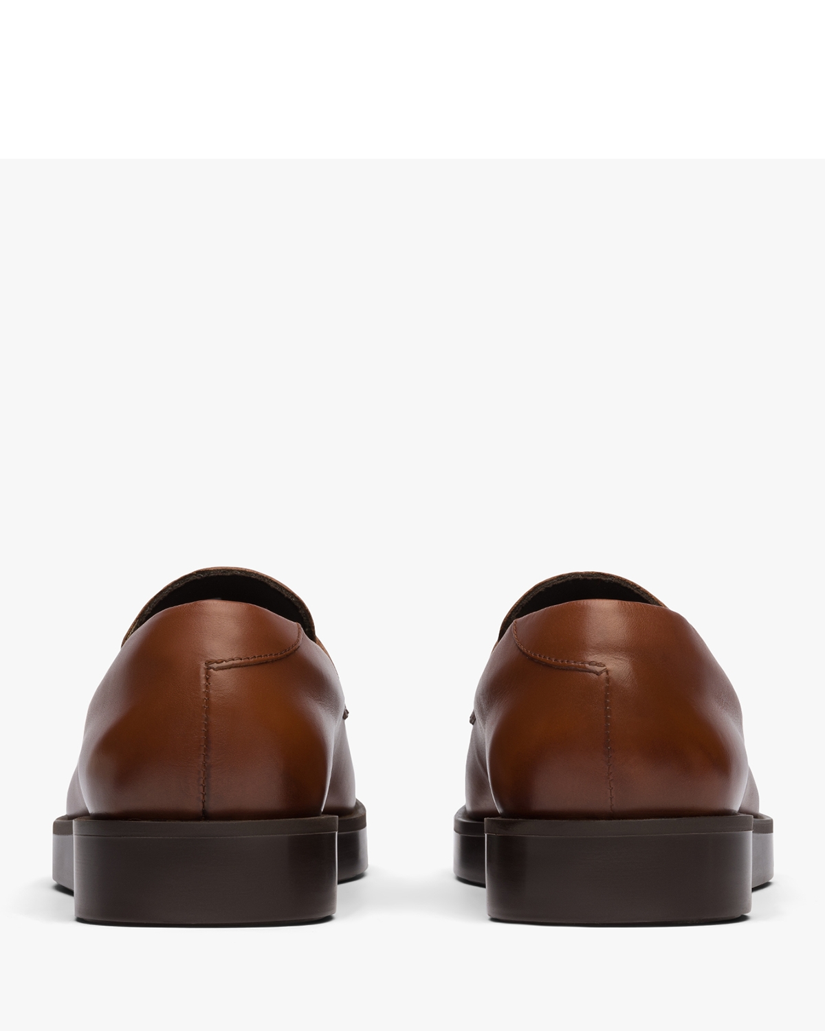 Wolf & Shepherd Closer Leather Penny Loafers In Brown - 70 