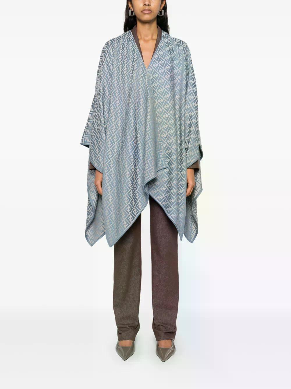 FENDI Fendi FF Jacquard Cape