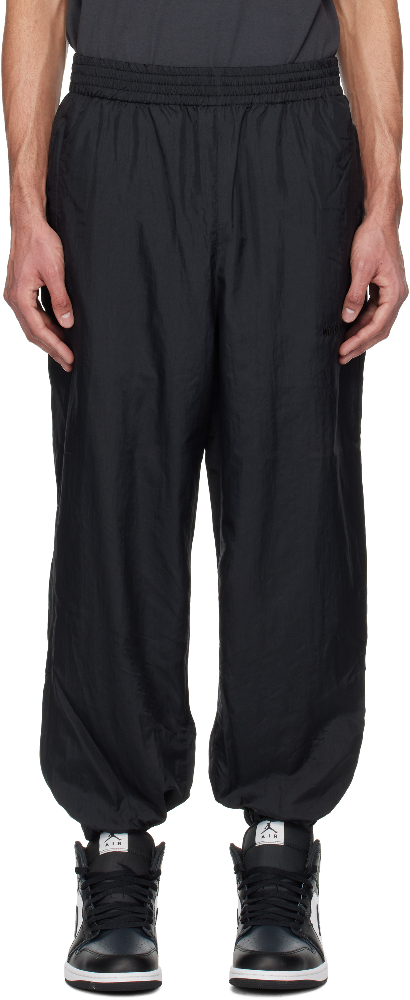 パンツ WACKO MARIA NYLON TRACK PANTS Wacko Maria Nylon Track Pants In Black - 60% Off | Editorialist
