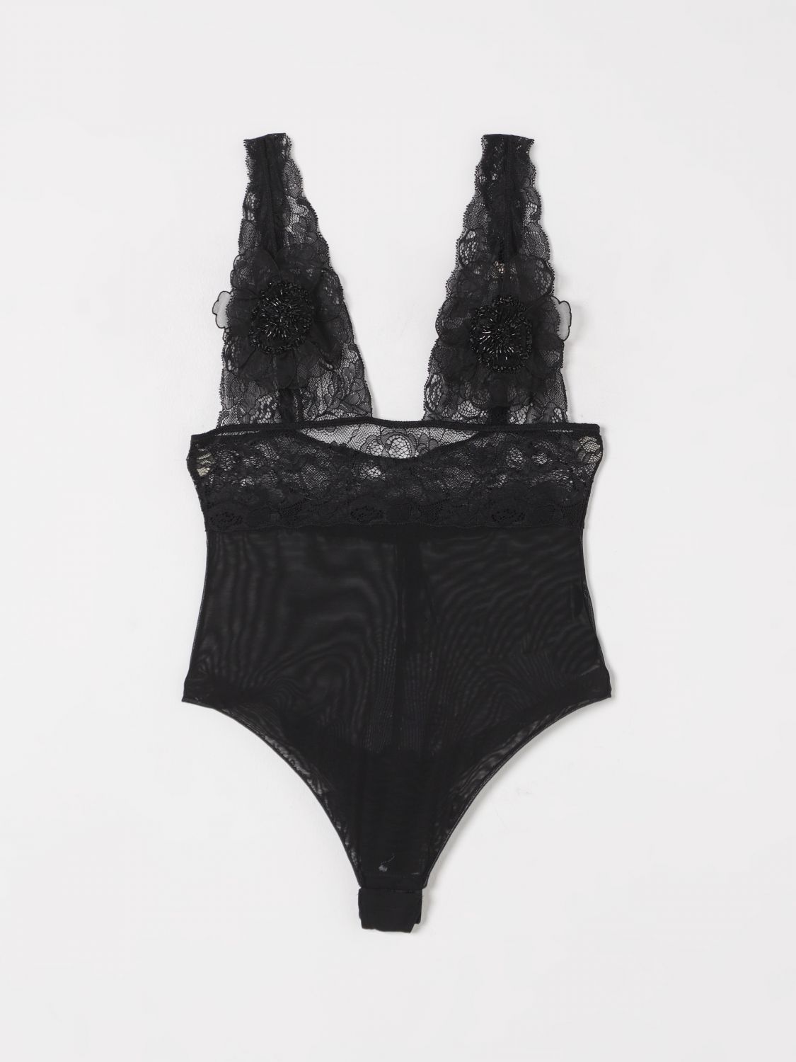 Elisabetta Franchi Knot-detail Swimsuit - Black | Editorialist