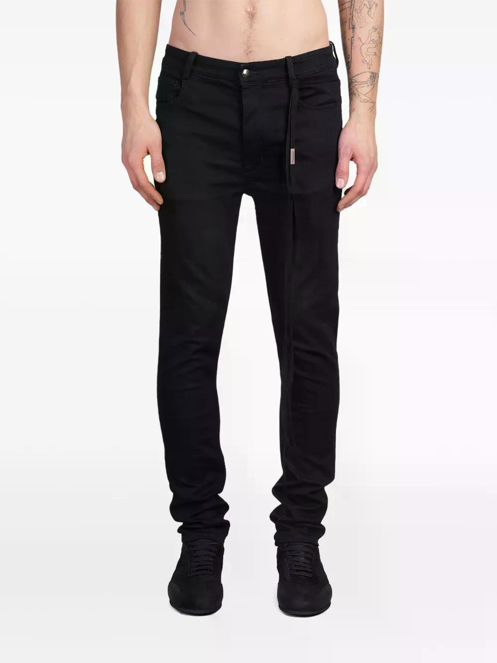 Ftp Cross Logo Denim Pant - Black | Editorialist