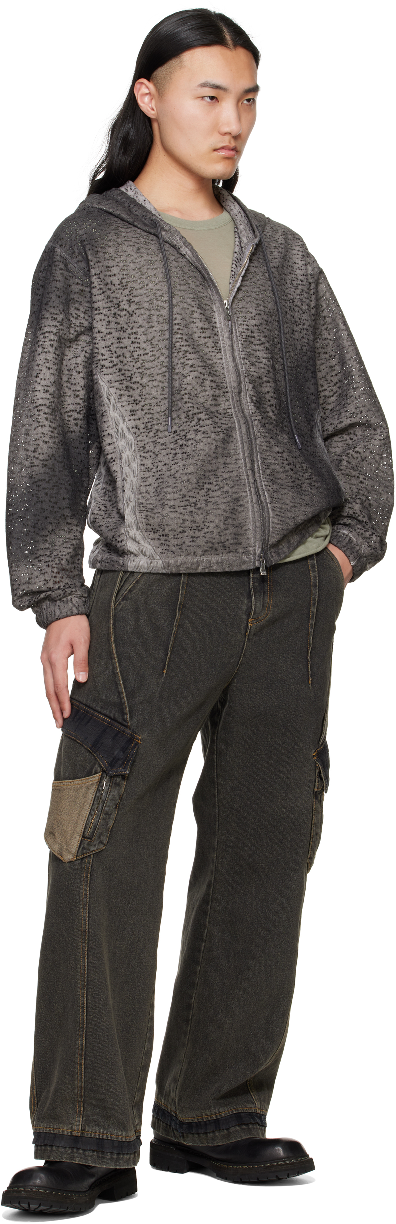 www　Xlim EP.07 Hoodie zip up XLIM EP.7 01 Hoodie Zip Up - Light Gray | Garmentory