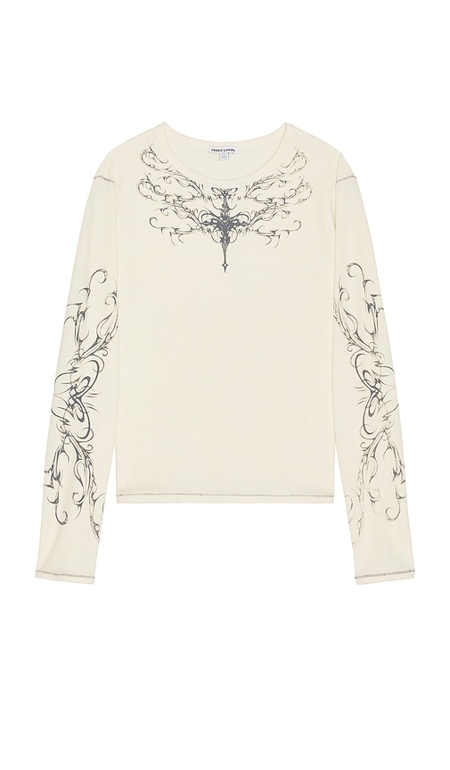 Jaded London Ines Waffle Long Sleeve - White | Editorialist