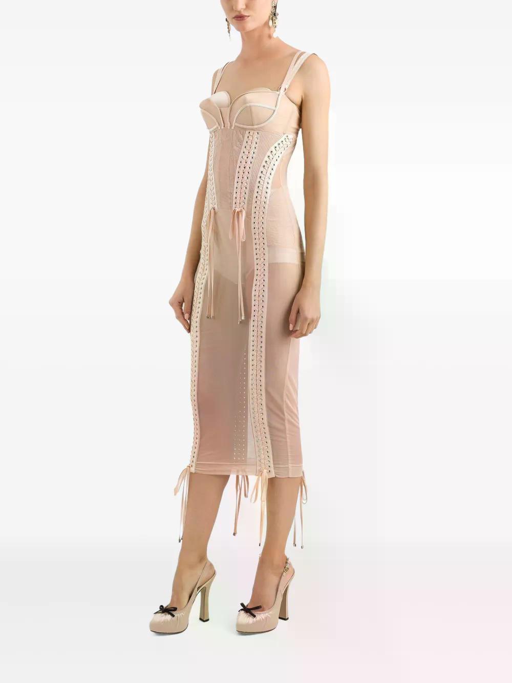 DOLCE & GABBANA Dolce & Gabbana bustier midi dress