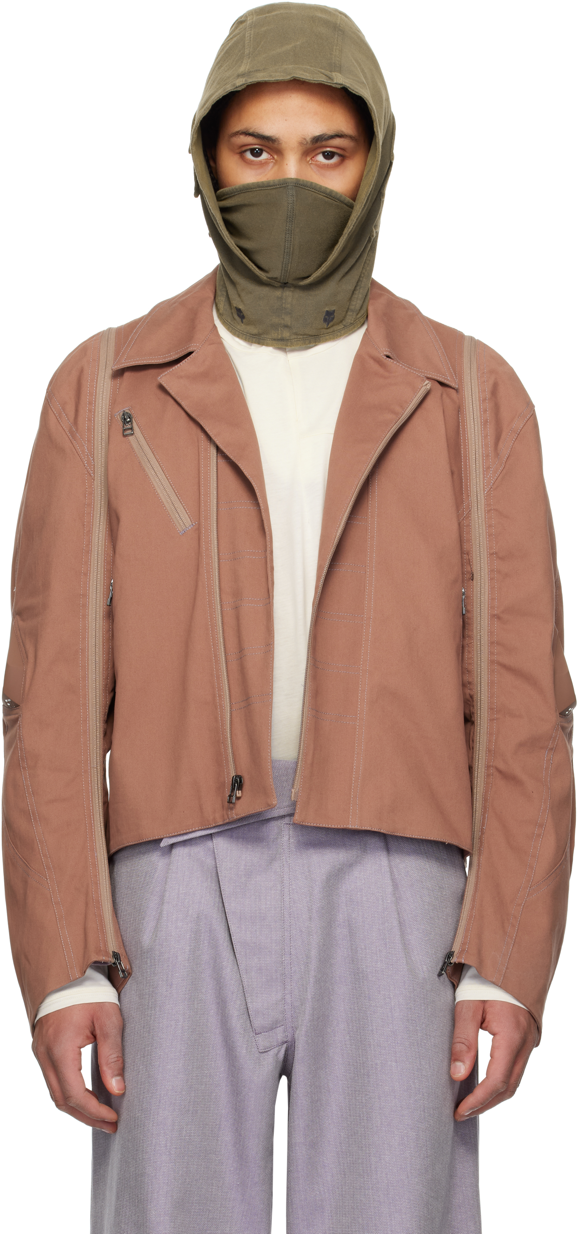 Kiko Kostadinov Fox Racing Edition Fox Jacket - Chai | Editorialist