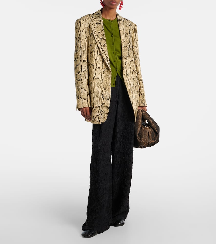 DRIES VAN NOTEN Dries Van Noten Snake-Effect Jacquard Blazer