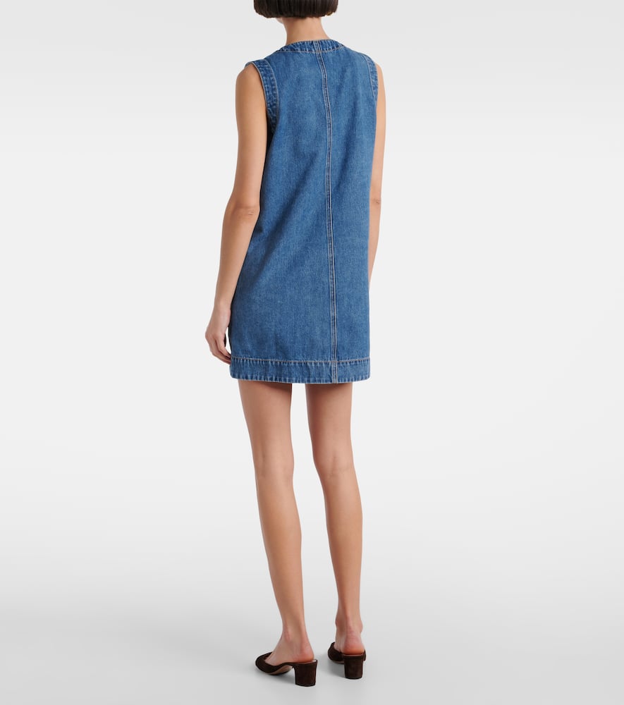arlington denim wrap dress Alaia Sleeveless Denim Wrap Dress, Bleu Mineral, Women's, 8, Casual & Work Dresses Day Dresses Sundresses