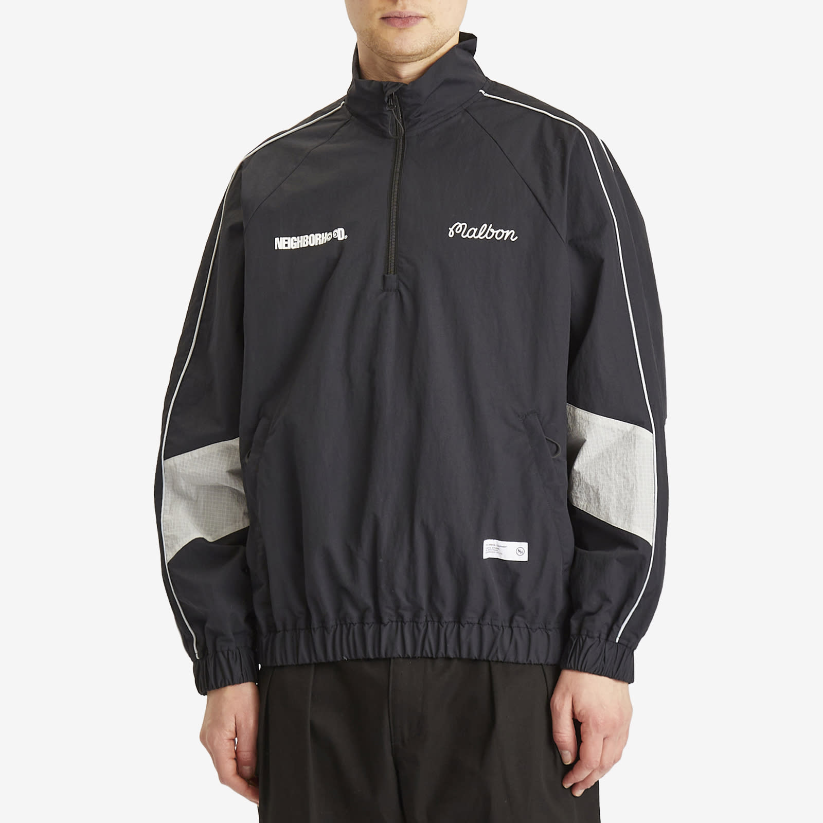 Neighborhood X Malbon Golf Quarter Zip Jacket - Black | Editorialist
