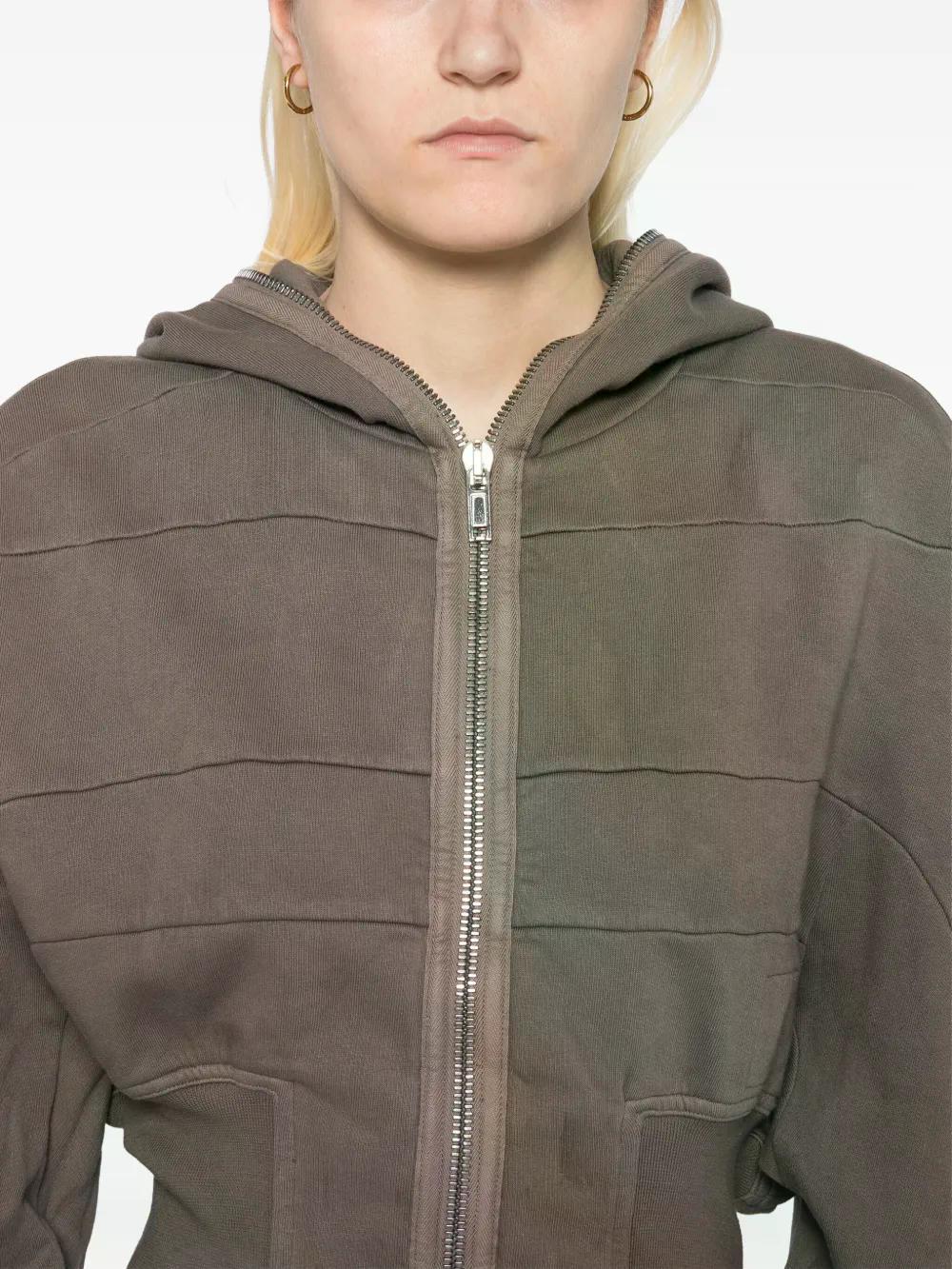 【Rick owens DRKSHDW】 collage gimp hoodle RICK OWENS DRKSHDW - Women Felpa Collage Gimp Hoodie – Atelier New