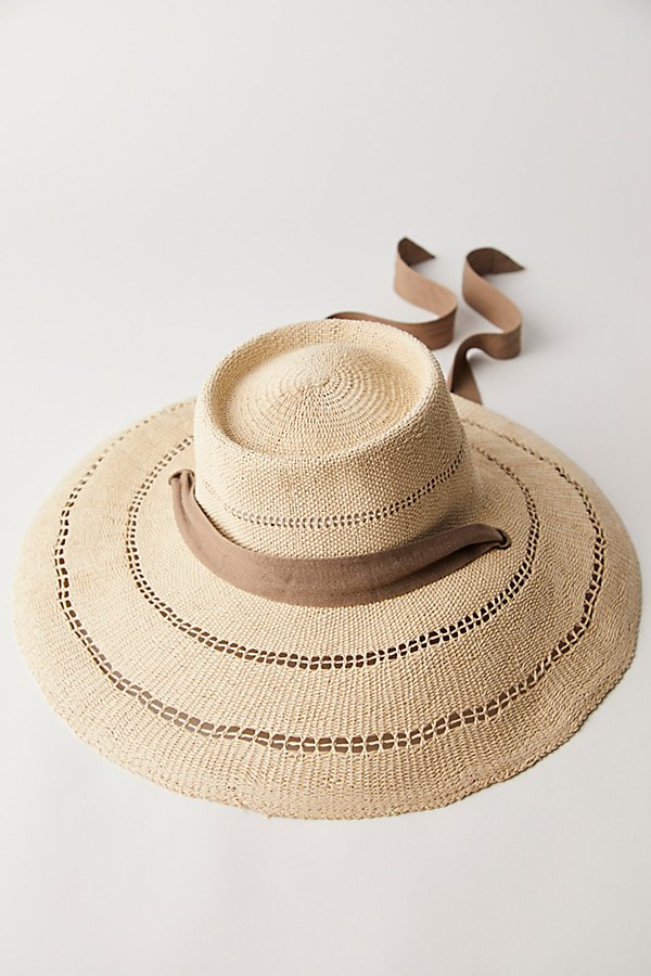 Lack Of Color Paloma Lattice Sun Hat In Ivory - 56% Off  display picture 2
