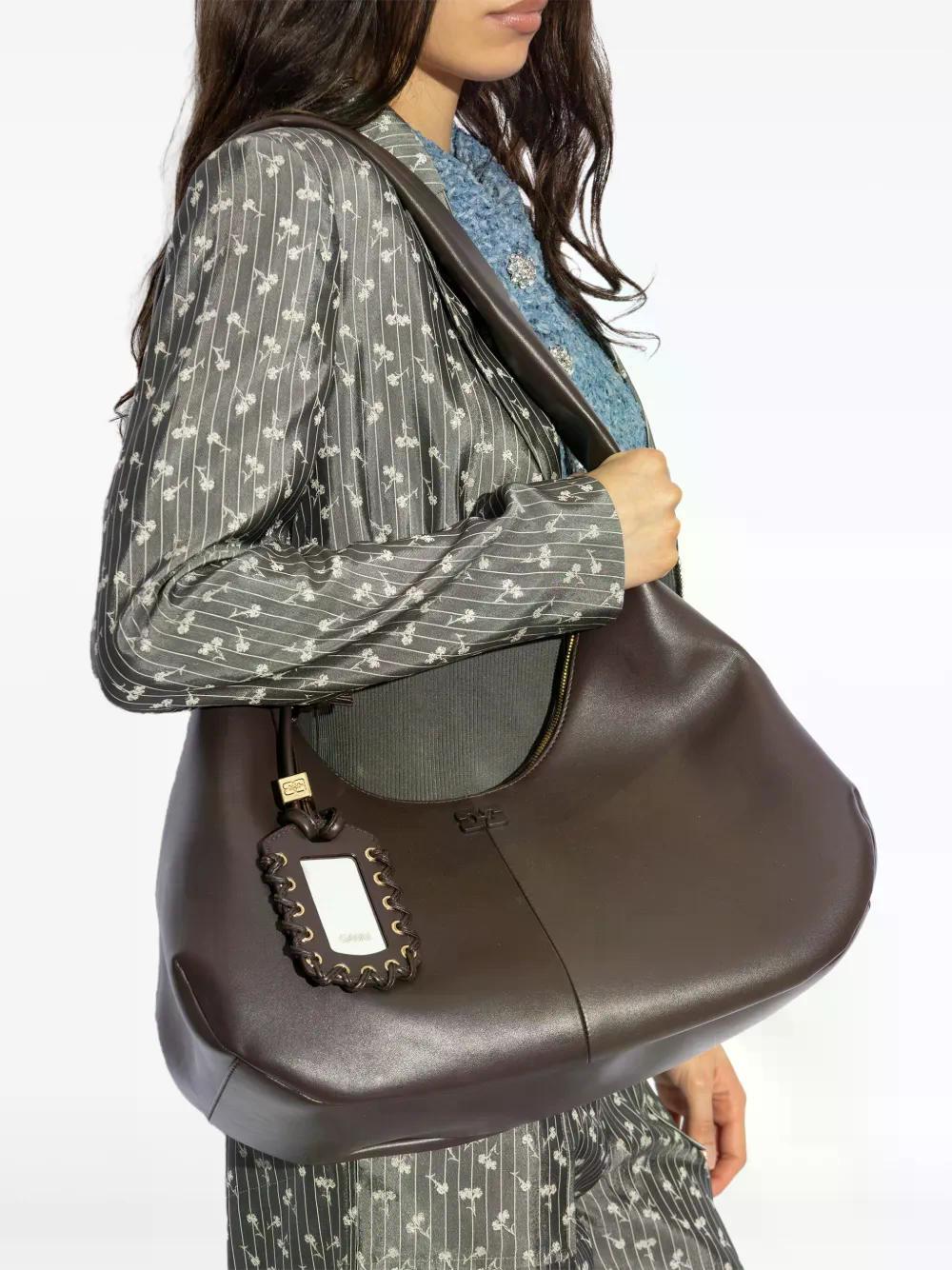 GANNI GANNI Medium Leather Shoulder Bag