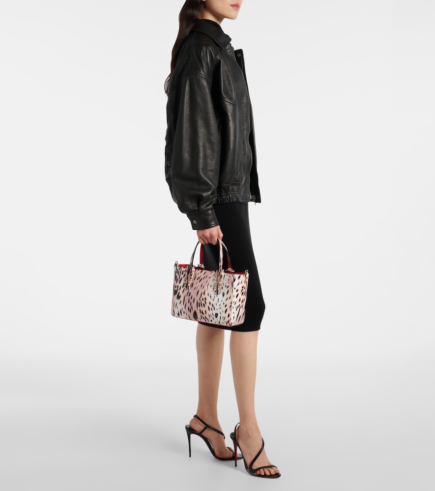 CHRISTIAN LOUBOUTIN Christian Louboutin Cabata Mini Leopard-Print Tote