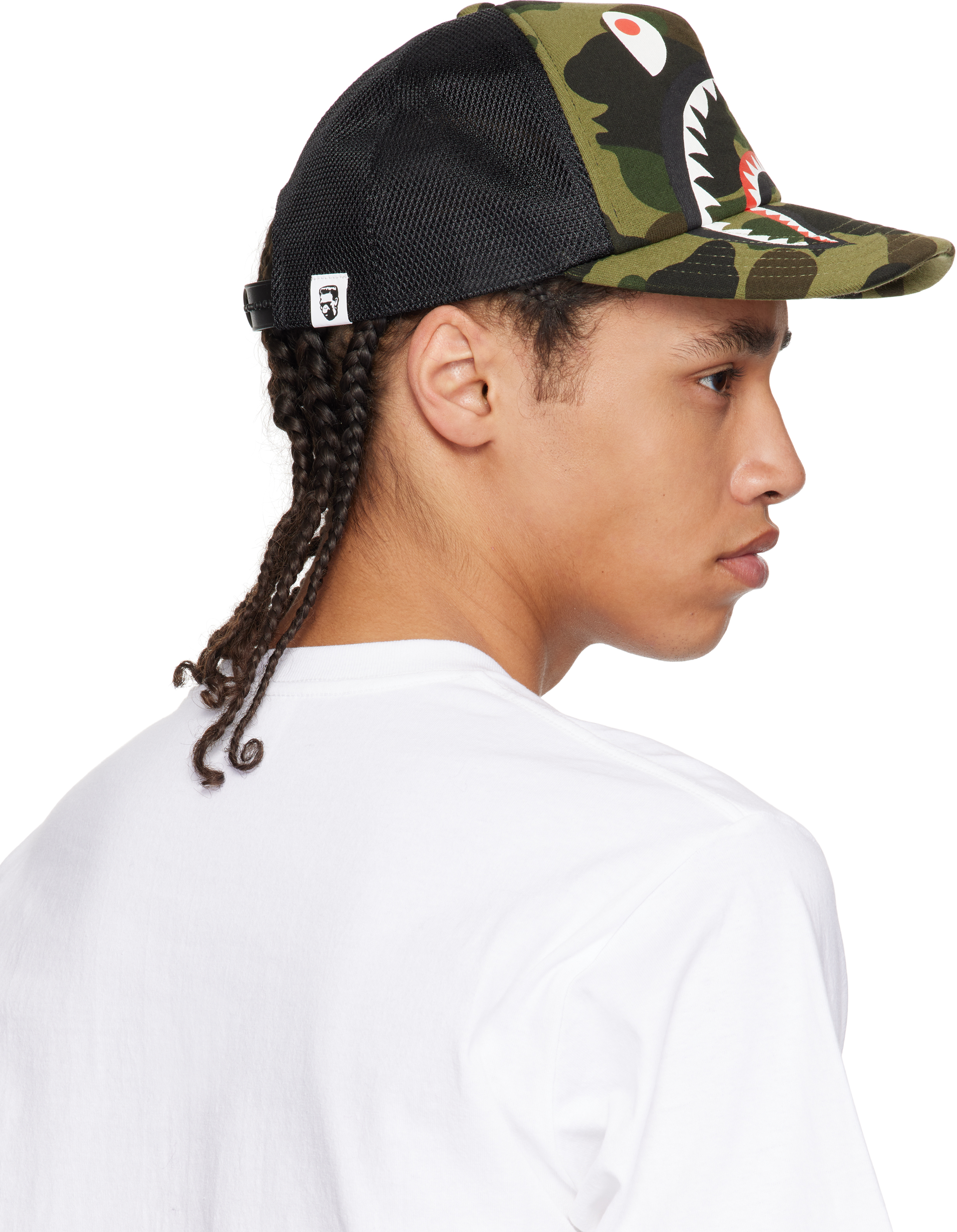 A Bathing Ape 1st Camo Shark Mesh Cap - Grn-Green | Editorialist