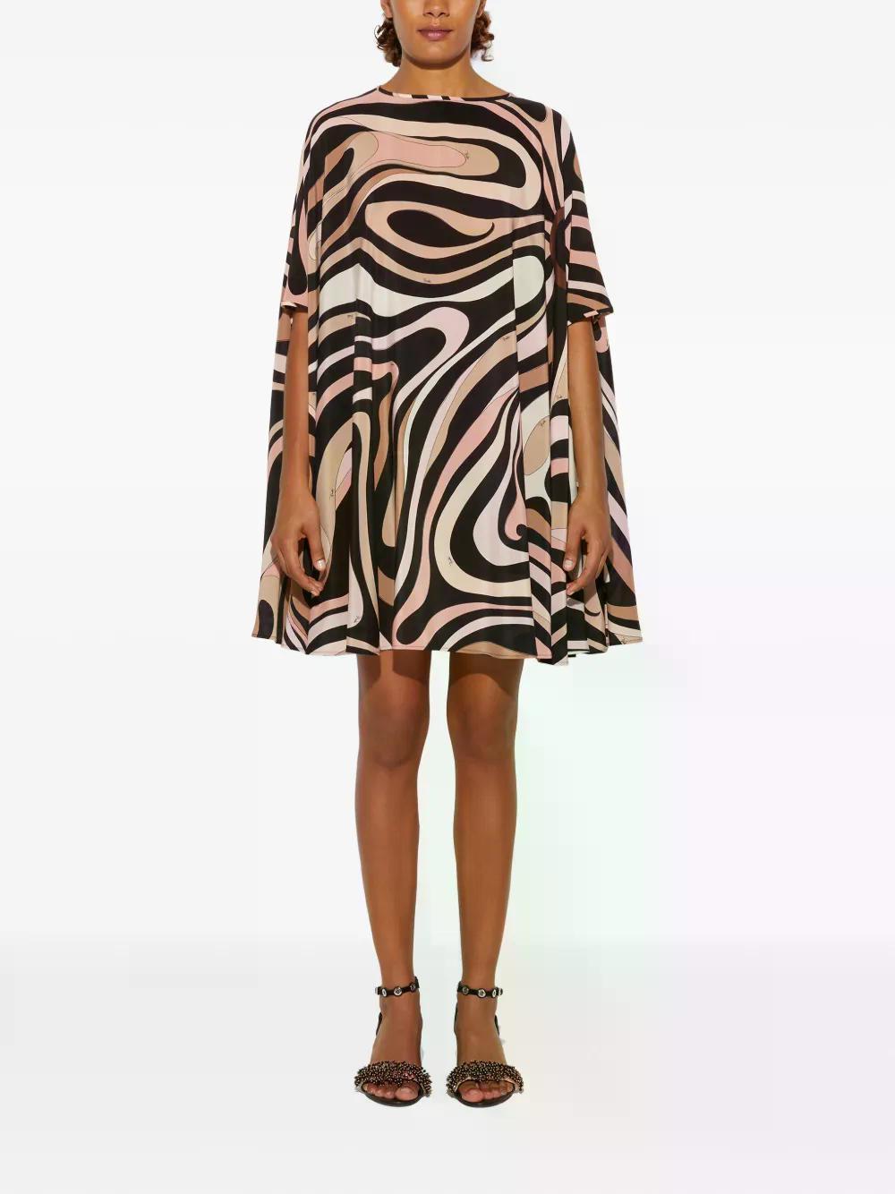 EMILIO PUCCI PUCCI Marmo-Print Flared Dress