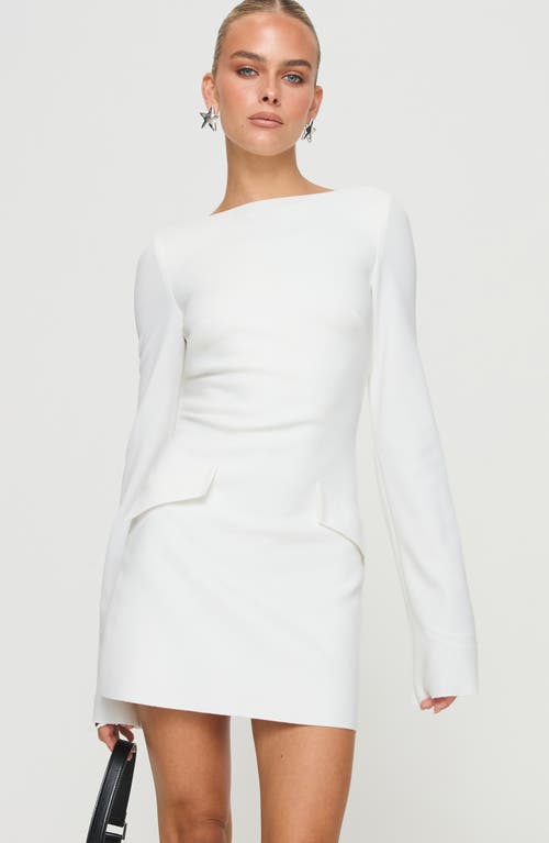 Princess Polly Carters Long Sleeve Mini Dress - White | Editorialist Princess Polly Carters Long Sleeve Mini Dress - White | Editorialist