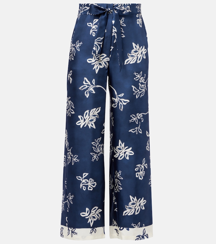 MAX MARA S Max Mara Cinzia Wide-Leg Silk Pants