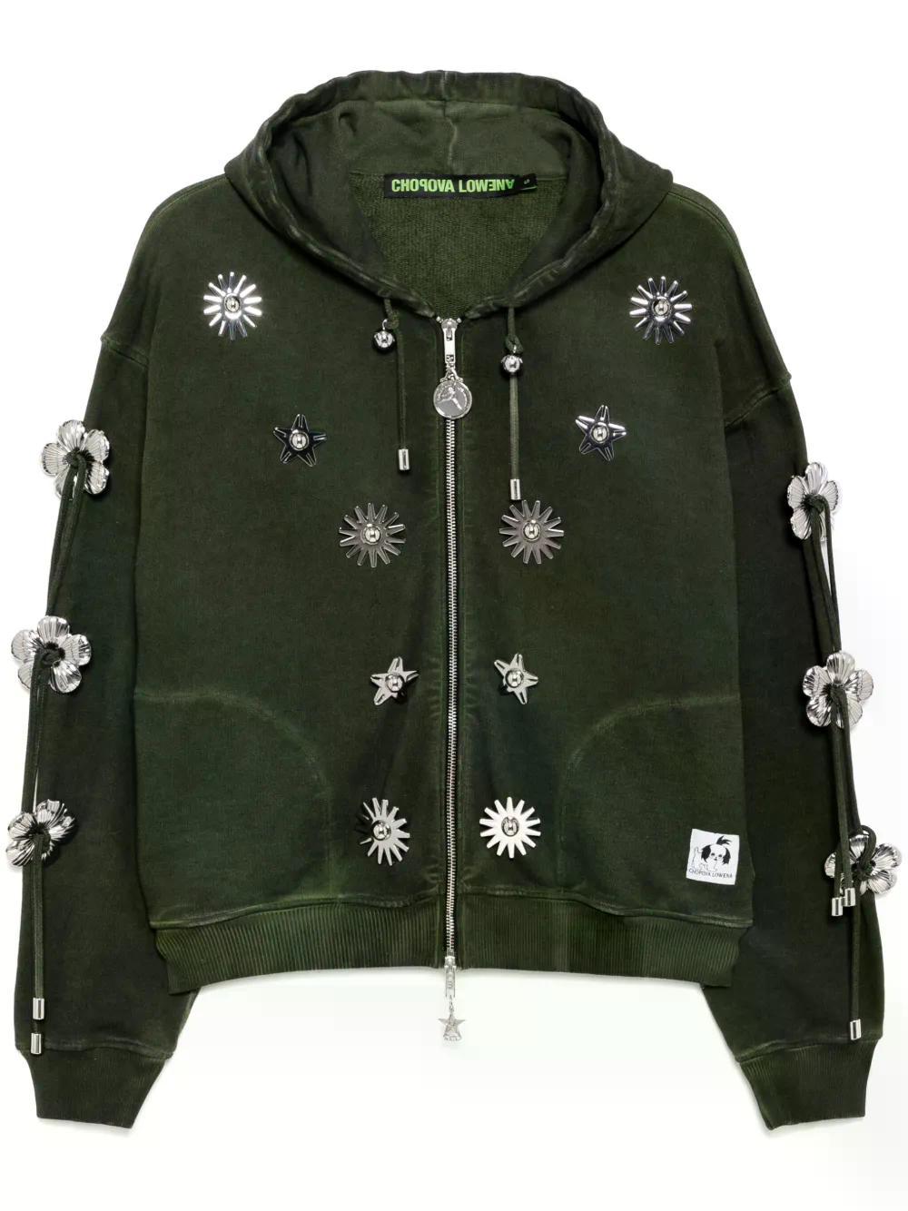 Chopova Lowena Dallas Hoodie - Green | Editorialist
