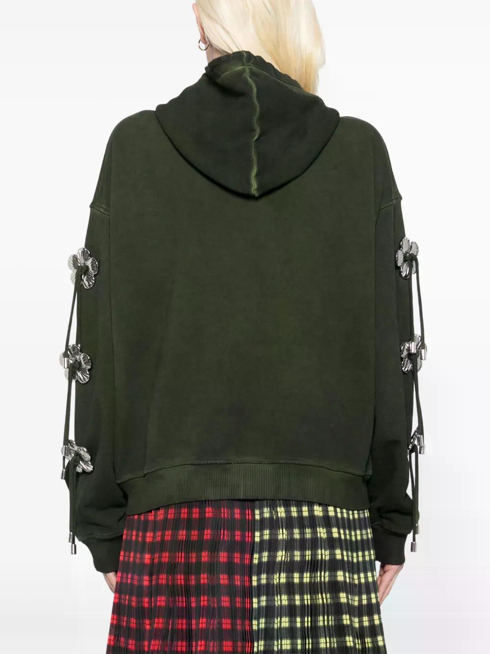 Chopova Lowena Dallas Hoodie - Green | Editorialist