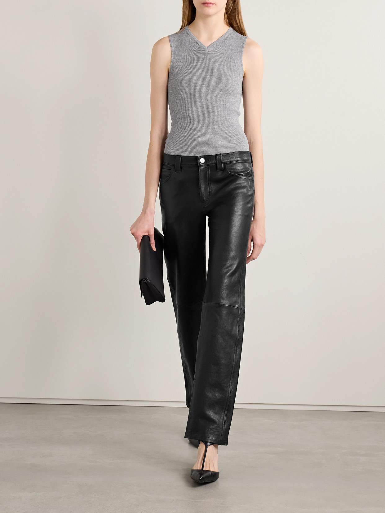 KHAITE KHAITE Renato Ribbed Wool-blend Jersey Tank